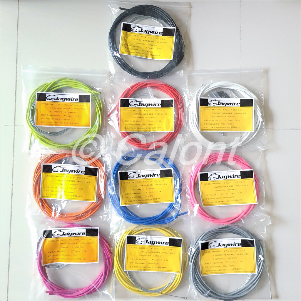 Jagwire Road MTB Bicycle Brake Shifter Cable Set 🌈Variety of Colors🌈 ...