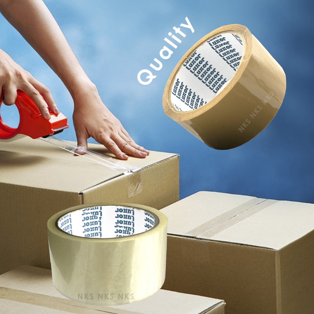 QUALITY OPP TAPE 48MM X 40M ( CLEAR / BROWN ) | Shopee Singapore