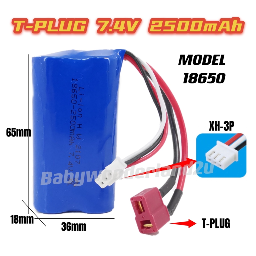 Bateri Kereta Kontrol RC Remote Control Car Rechargeable Battery USB ...