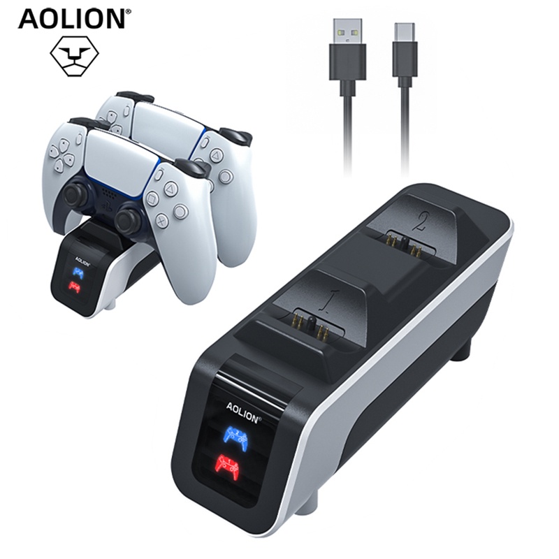 Fast Charger For PS5 Wireless Controller Dual USB Type-C Charger ...