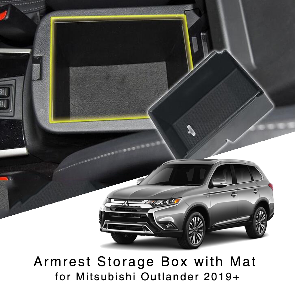 For Mitsubishi Outlander 2019 2020 2021 2022 2023 Armrest Storage Box ...