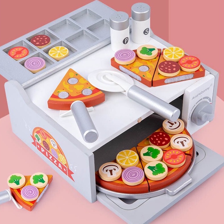 SG LOCAL STOCK ⌁ Acarebanny BBQ Barbecue Pizza Counter Oven Wooden Toys ...