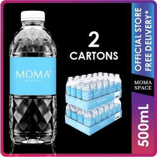 Bundle of 2 - MOMAwater 500mL (2 cartons x 24 bottles) - Pure Drinking ...