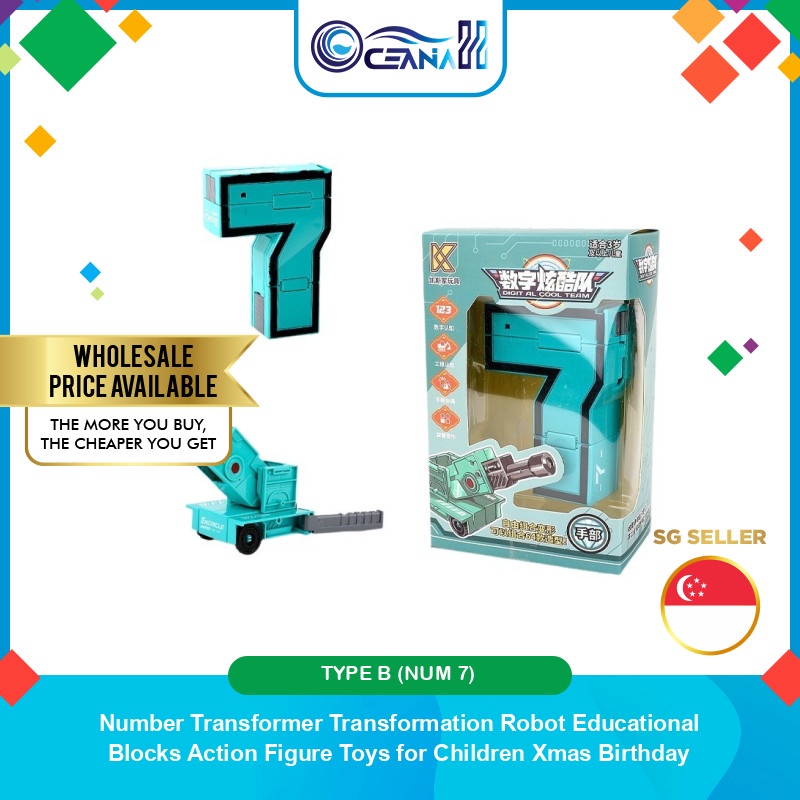 【SG Wholesale】Number Transformer Transformation Robot Educational ...
