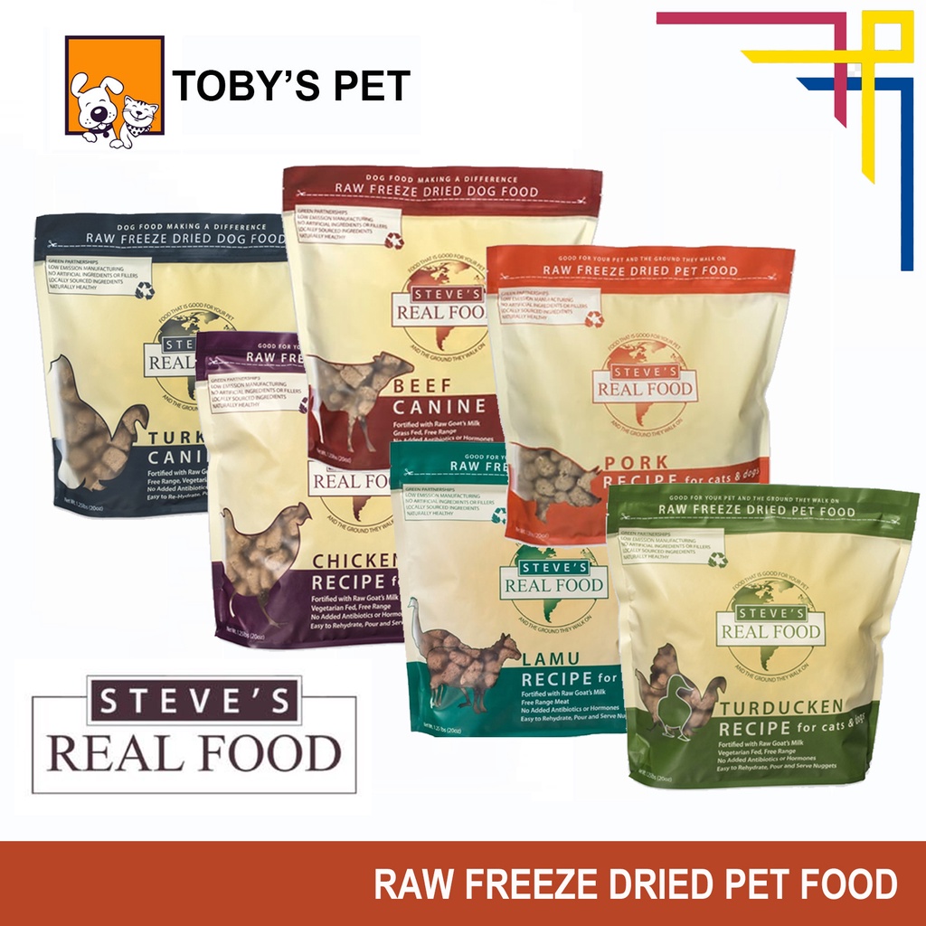Steve's Real Food Freeze Dried Food - 20oz (Available Flavour: Turkey ...