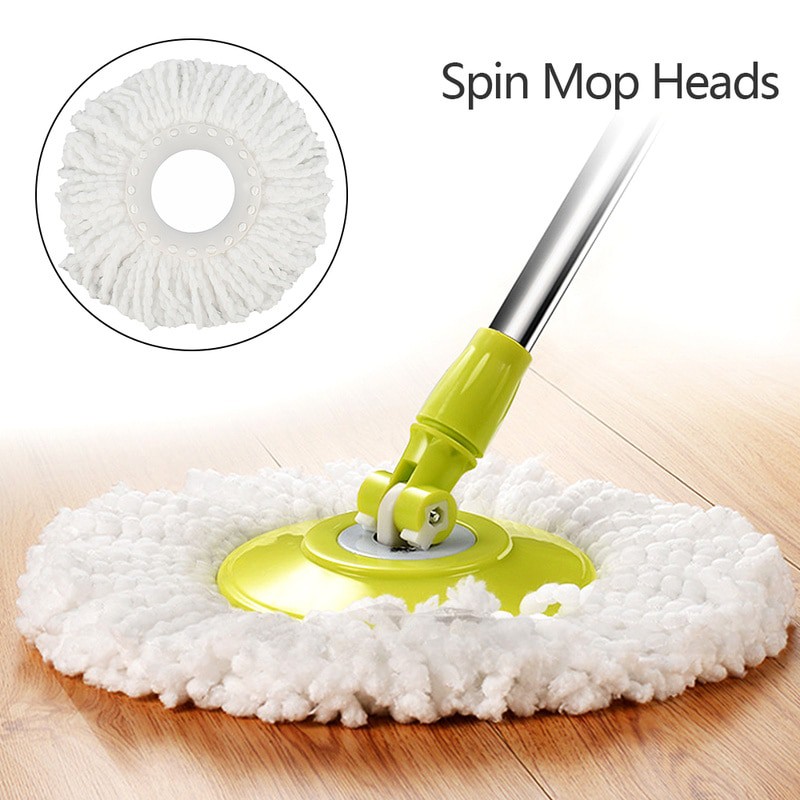 360° Rotating Easy Microfiber Spin Spinning Super Replacement Mop Head ...