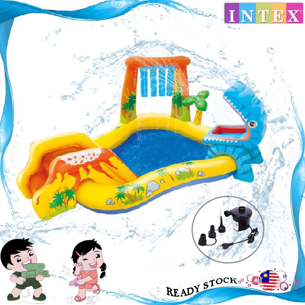 INTEX Dinosaur Play Center Children Toy Play Ground Inflatable Kids ...