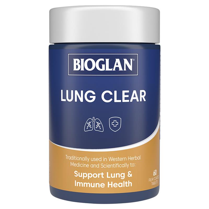 Bioglan Lung Clear 60 Tablets Jun 2025 - Protect and clear the lungs ...