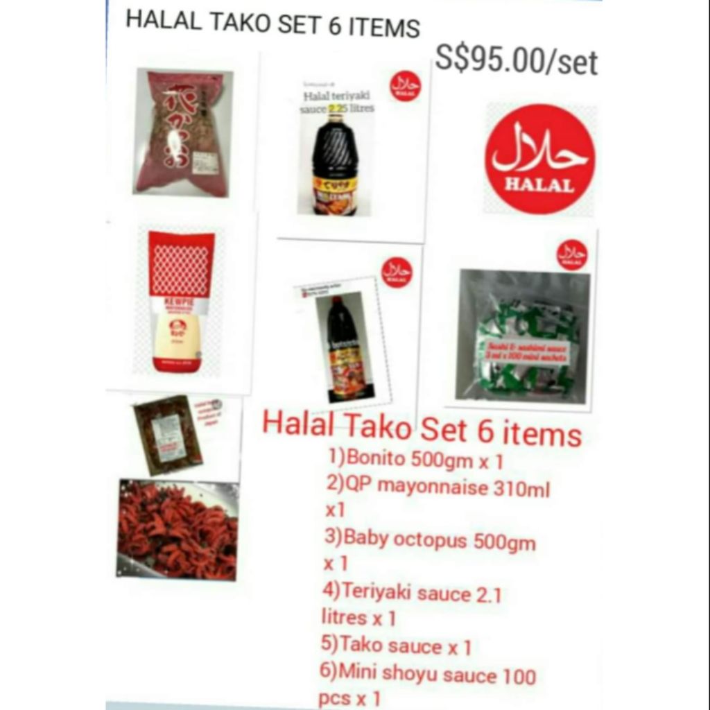HALAL TAKO SET (6 ITEMS) | Shopee Singapore