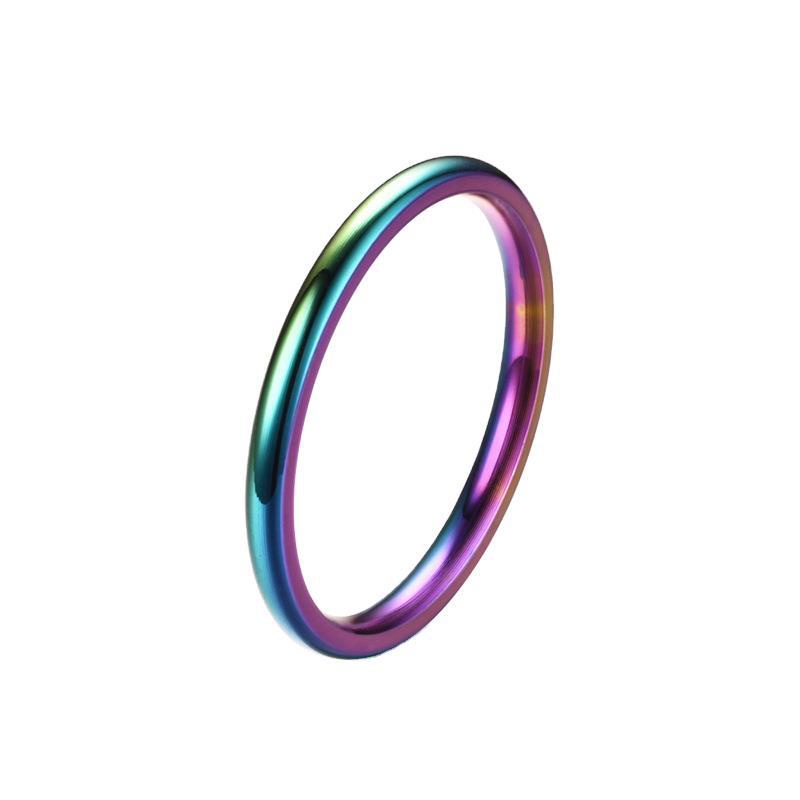 Ultra-thin 18K Titanium Little finger Ring Rust-proof Couple Joint ring ...