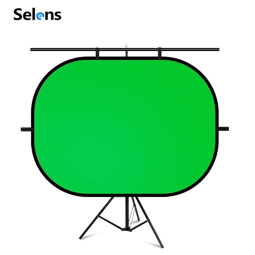 Selens Chromakey Green Screen Background Panel Reversible Collapsible ...