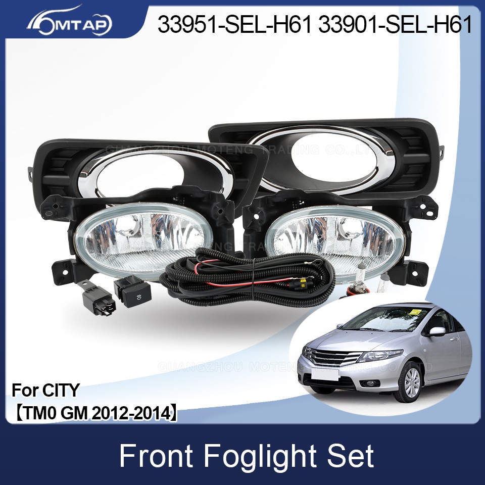 MTAP For CITY Fog Lamp Car Styling Front Fog Light Modification Set For ...