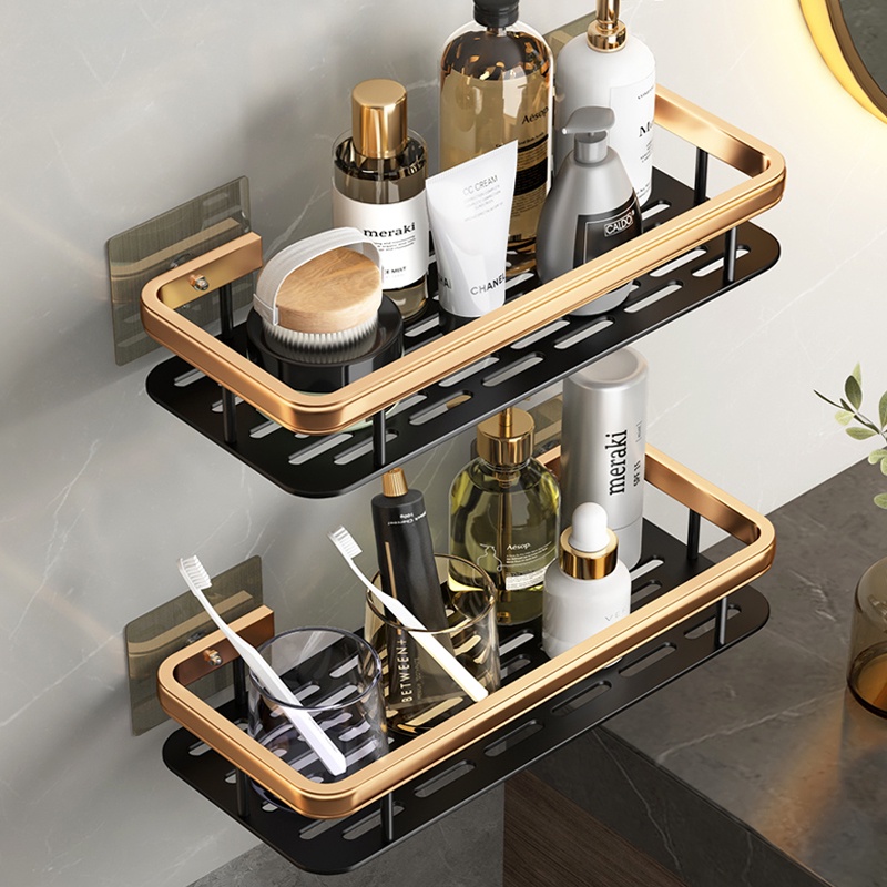 [SG Seller]YUN JIE YA Free Punch Aluminum Corner Rack Shower Shelf ...