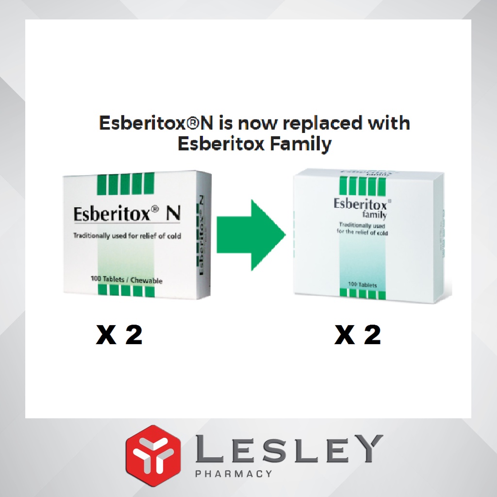 Esberitox Family (Esberitox N) tablets 100s x2 (T/P) | Shopee Singapore