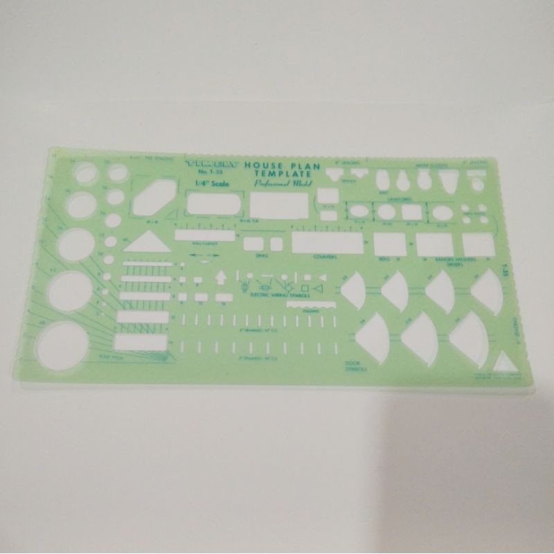 TIMELY House Plan Drawing Template Architect Professional Model T-30 ...