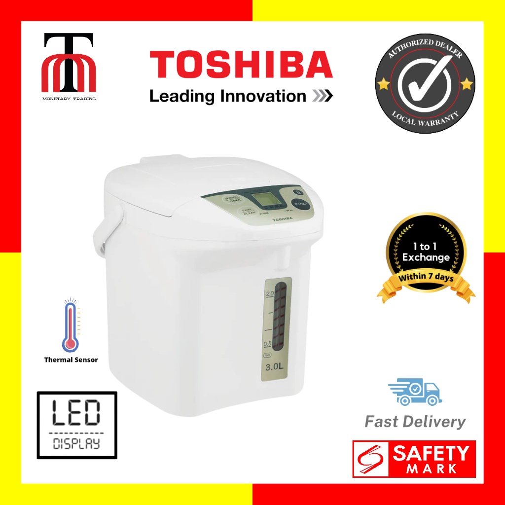 TOSHIBA 3.0L ELECTRIC AIRPOT PLK-30FLEIS | Shopee Singapore