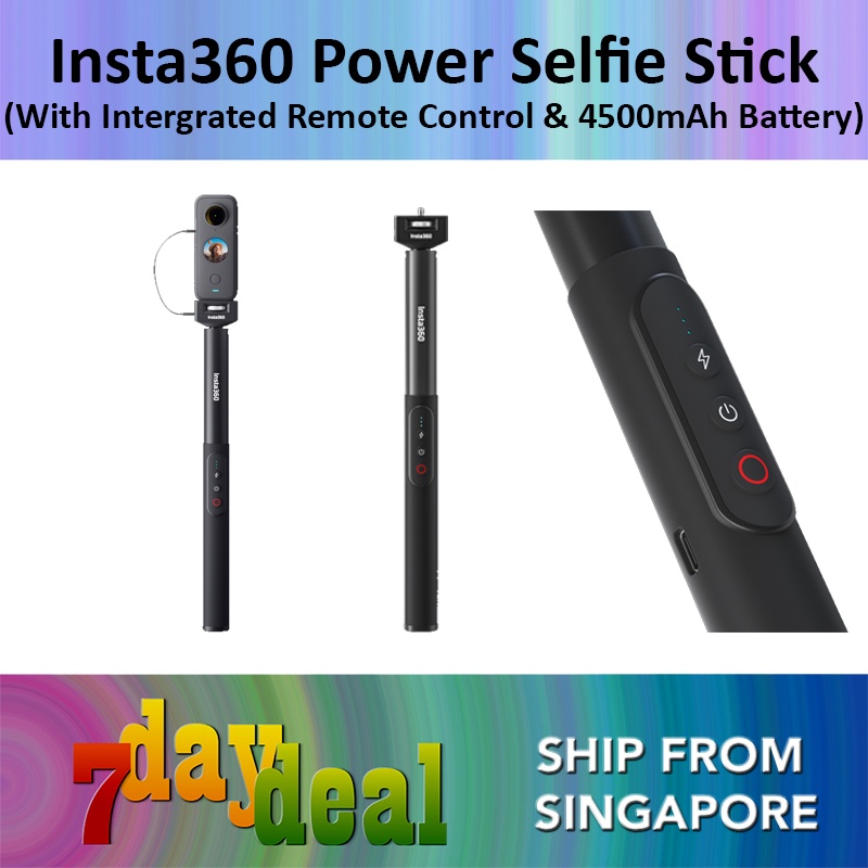 Insta360 Extendable Power Invisible Selfie Stick (With Integrated ...