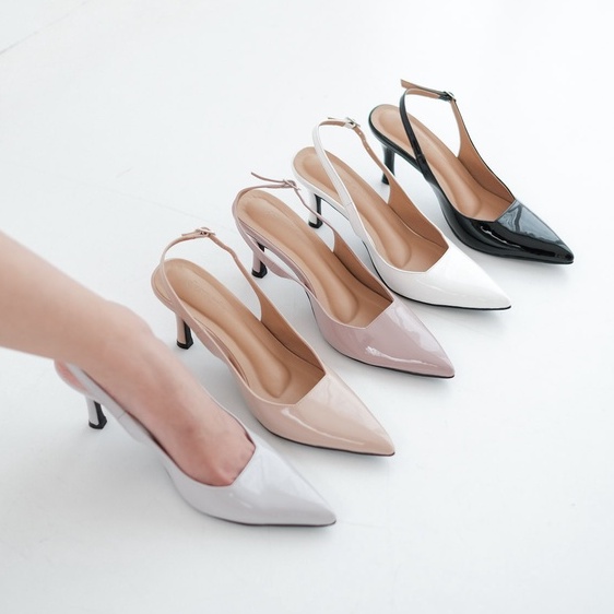 [DEAR SOLE] MANDY HEELS WOMEN'S HEELS POINTED HEELS SLINGBACK HEELS ...