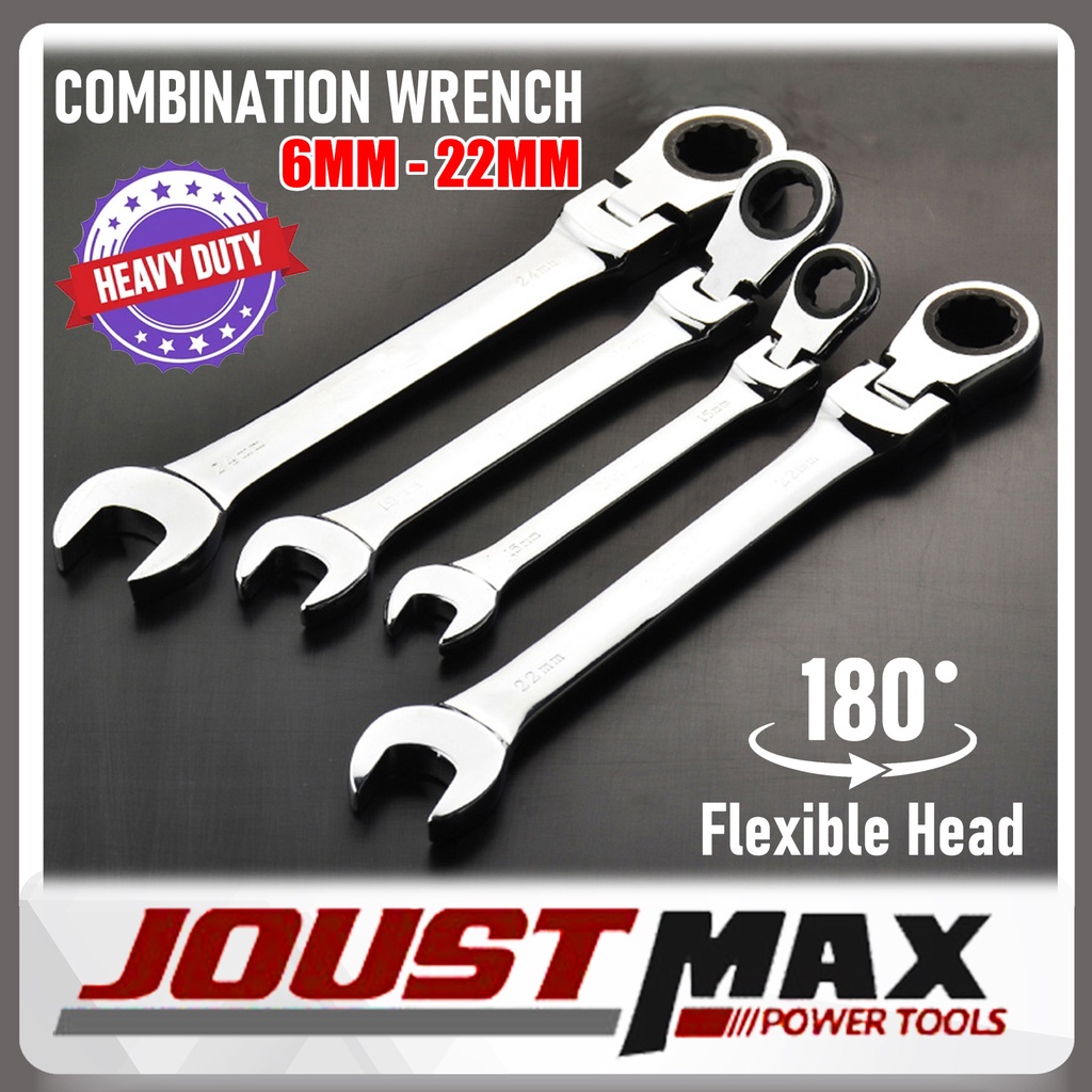 COMBINATION RATCHET WRENCH Flexible Head Gearwrench Ratchet Spanner CR ...