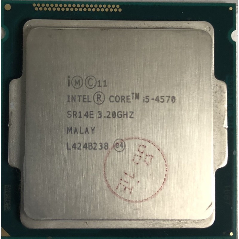 Intel Core i5 4570 LGA 1150 4th gen processor (used) | Shopee Singapore