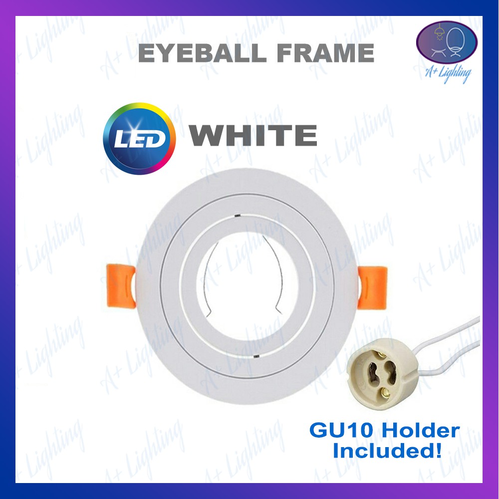 LED Eyeball Fitting / Casing Eye Ball Frame White Downlight Casing ...