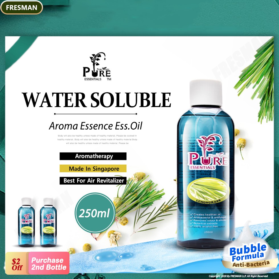 ⭐PURE ESSENTIAL Water Base Aroma Essence Essential Oil 250ml Special ...