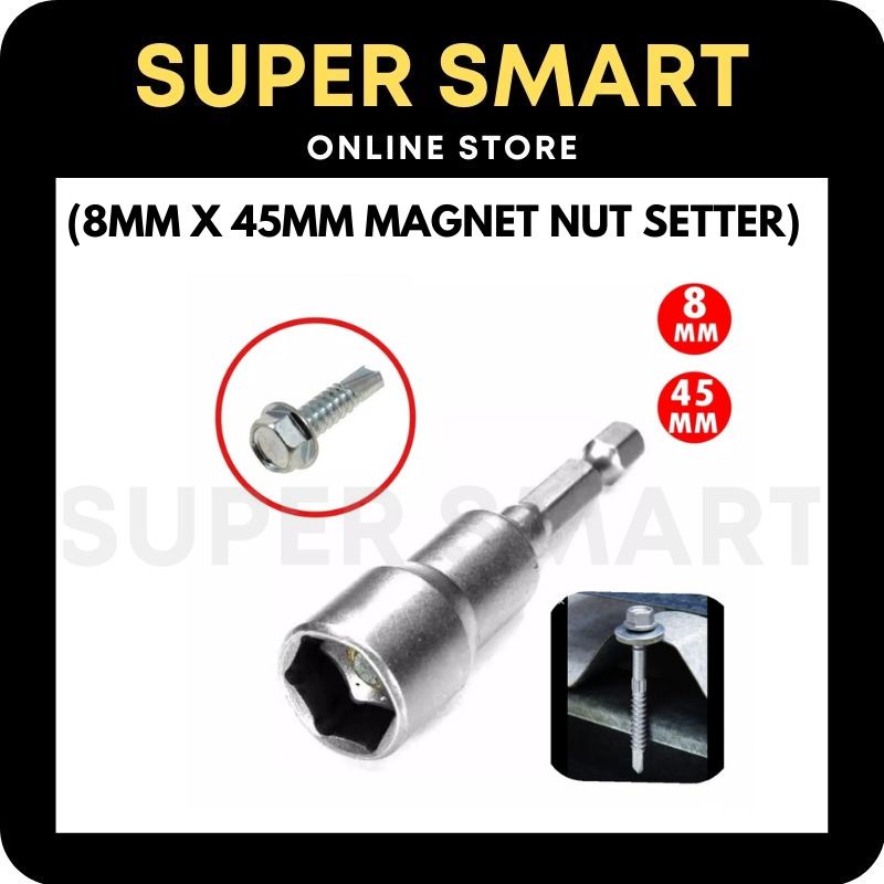 8MM X 45MM MAGNETIC NUT SETTER (SELF DRILLING) | Shopee Singapore