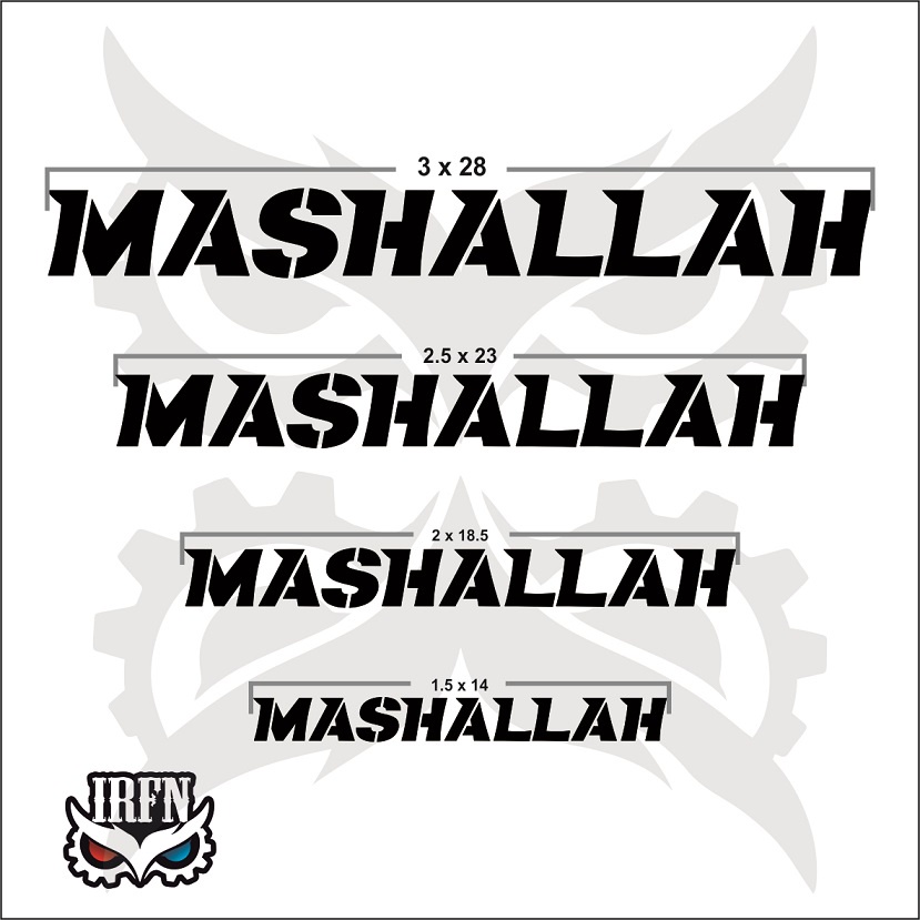 Mashallah fixed gear decal sticker | Shopee Singapore