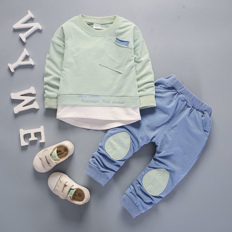 Autumn Baby Clothes Children Boys Girls Sport Letters Hoodies Pants ...