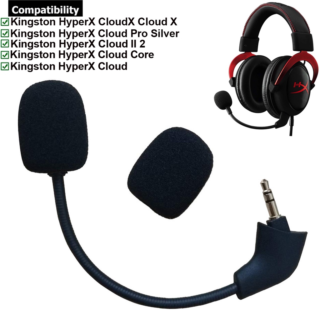 Replacement Game Mic 3.5mm Microphone for Kingston HyperX Cloud II 2 ...