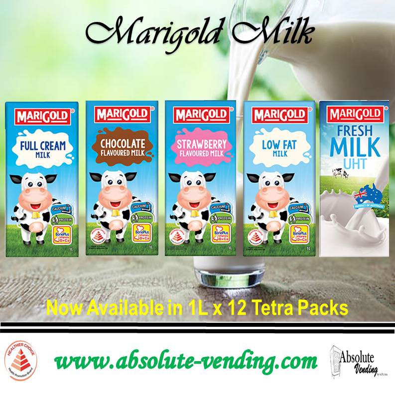 MARIGOLD UHT Milk 1L X 12 (TETRA) | Shopee Singapore