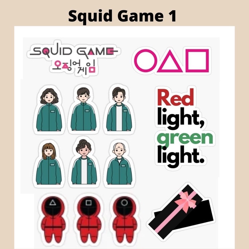 Squid Game Sticker Korean Drama Sticker Squid Game Tumblr Aesthetic ...
