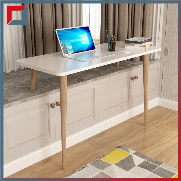 Nordic bay window table small apartment computer study table high and ...
