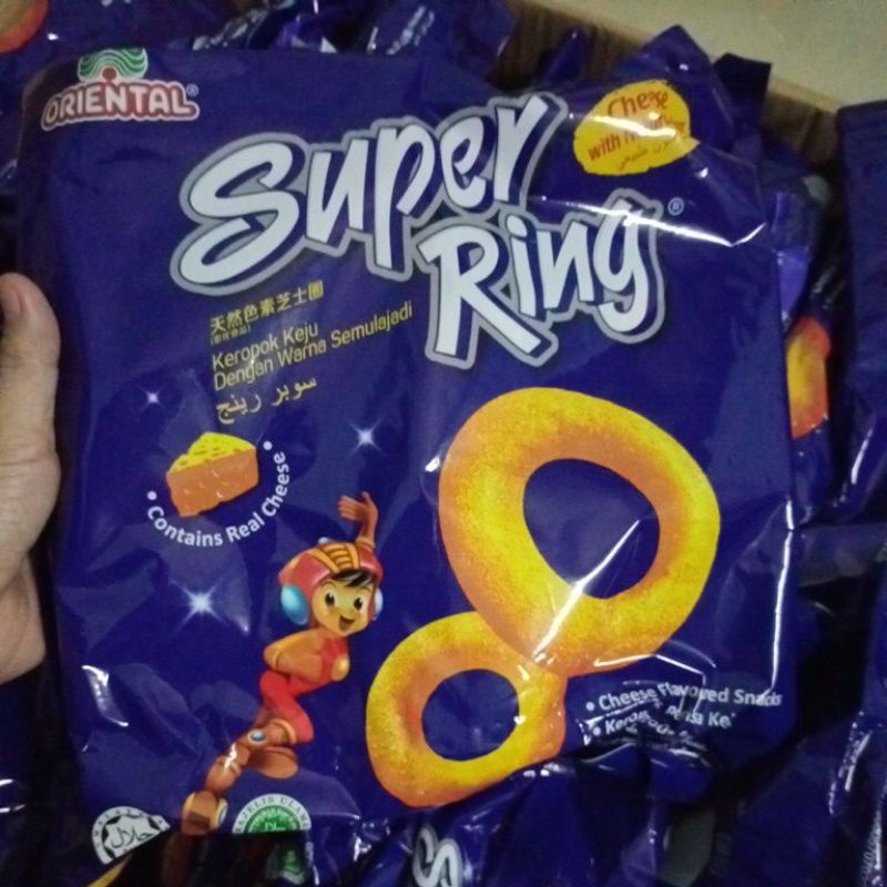Super Ring Cheese Oriental Cheese Ring Snack 112G (8 Packs x 14G ...