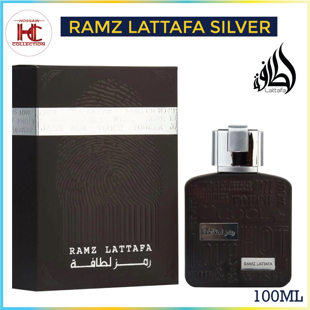 Ramz lattafa silver perfume EDP from 100 ml | Shopee Singapore