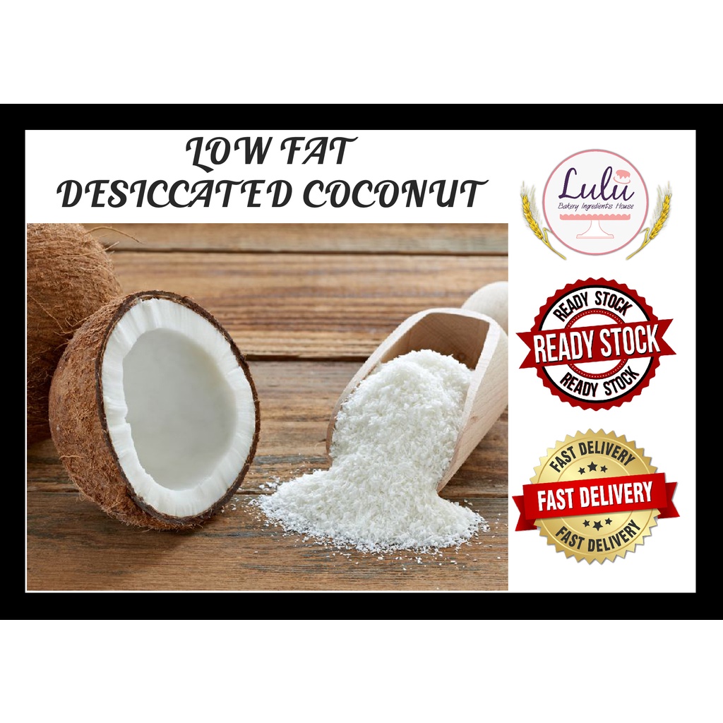 500g / 1Kg Low Fat Desiccated Coconut 低脂椰丝 - for food / cosmetics ...