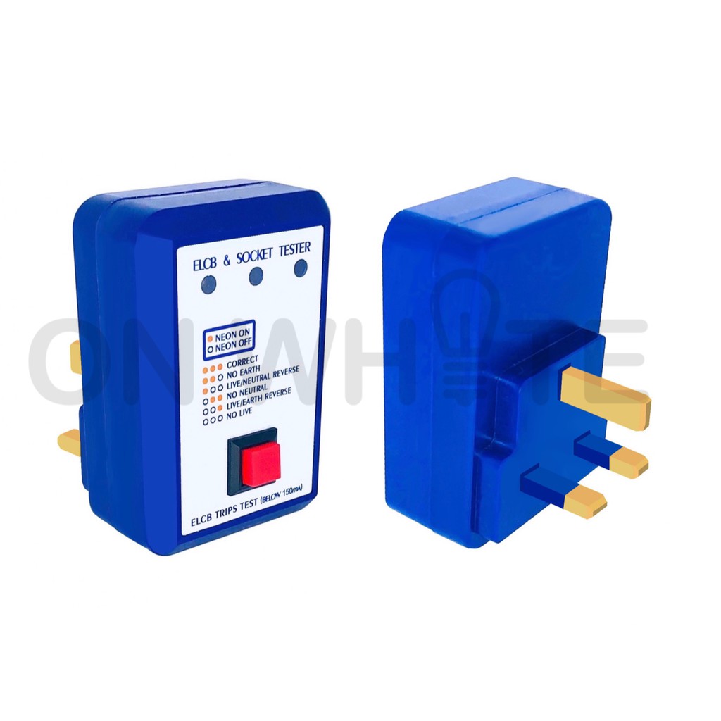 13 AMP ELCB & PLUG SOCKET TESTER / RING MAIN TESTER | Shopee Singapore