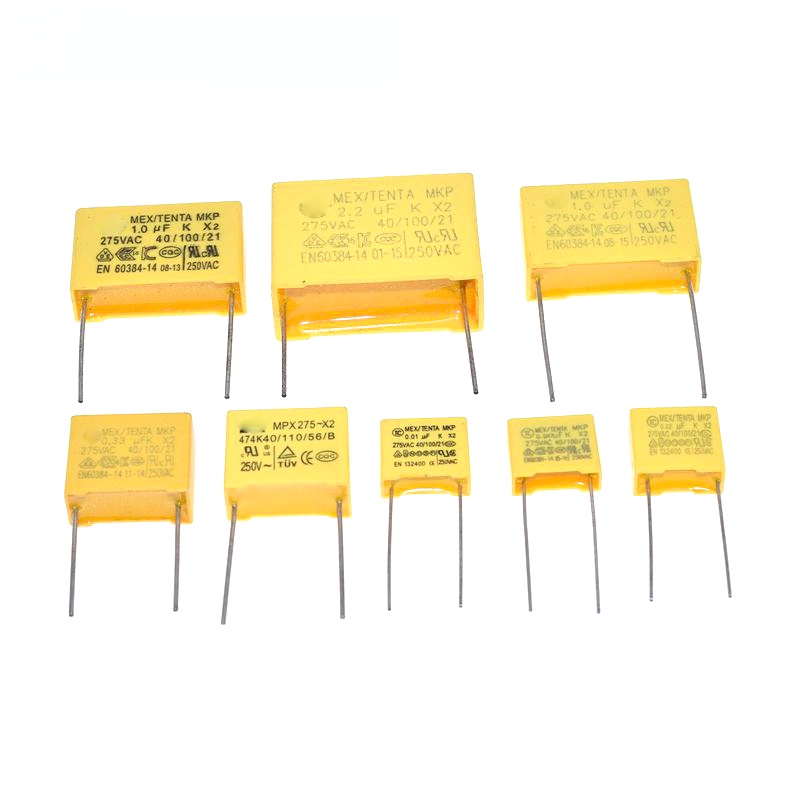 [10 Pcs] 275VAC Capacitor X2 Series 0.01UF~2.2UF Polypropylene Film ...