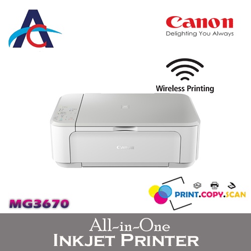 Canon PIXMA MG3670 All-In-One Inkjet Printer | Shopee Singapore