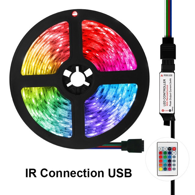 USB LED Strip Light SMD2835 LED TV Background Lighting 5V 1M 2M 3M 4M ...