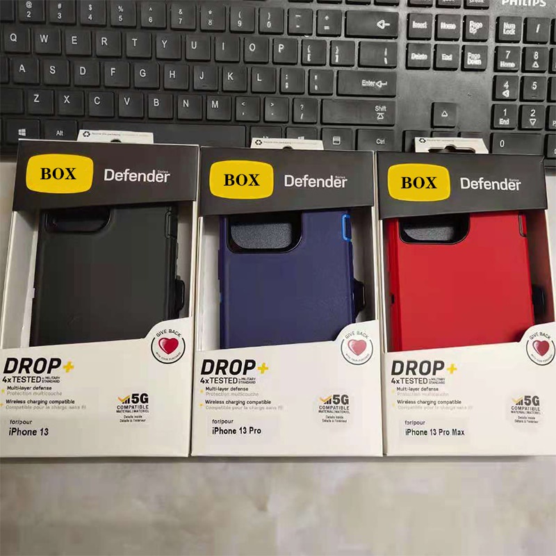 Otter Defender Box Series Screenless Edition Case for A pple iPhone 11 12 13 Pro Max SE 2020 ...