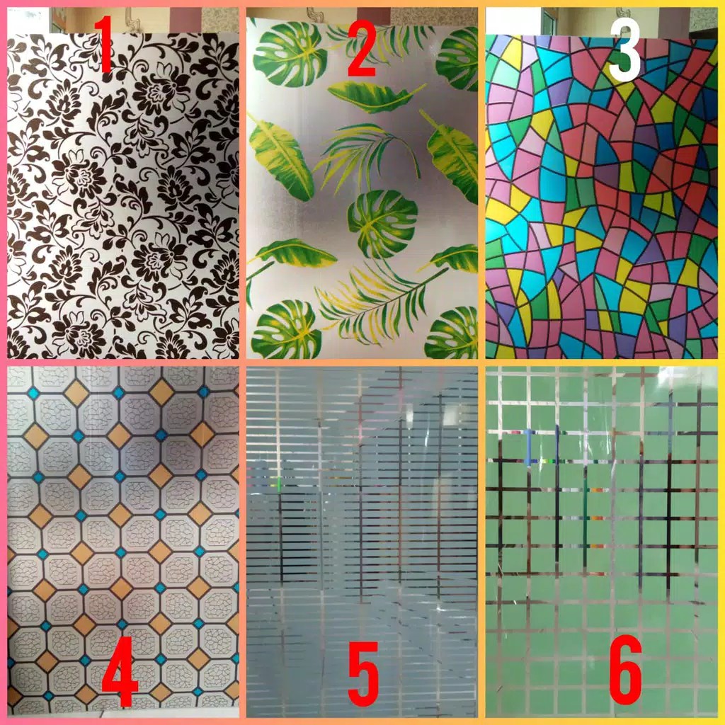 Motif Window FILM Sticker/Window FILM Window Sticker | Shopee Singapore