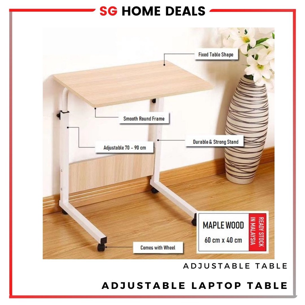 [SG STOCKS] Height Adjustable table /Lifting Laptop Desk Simple ...