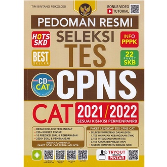 Official Guidelines For Cpns Test Selection Cat 2021/2022+Cd | Shopee ...