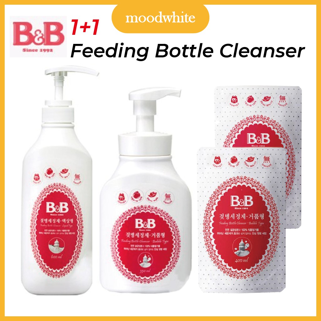 [B&B] Baby Feeding Bottle Cleanser Bubble Liquid Bottle and Refill ...