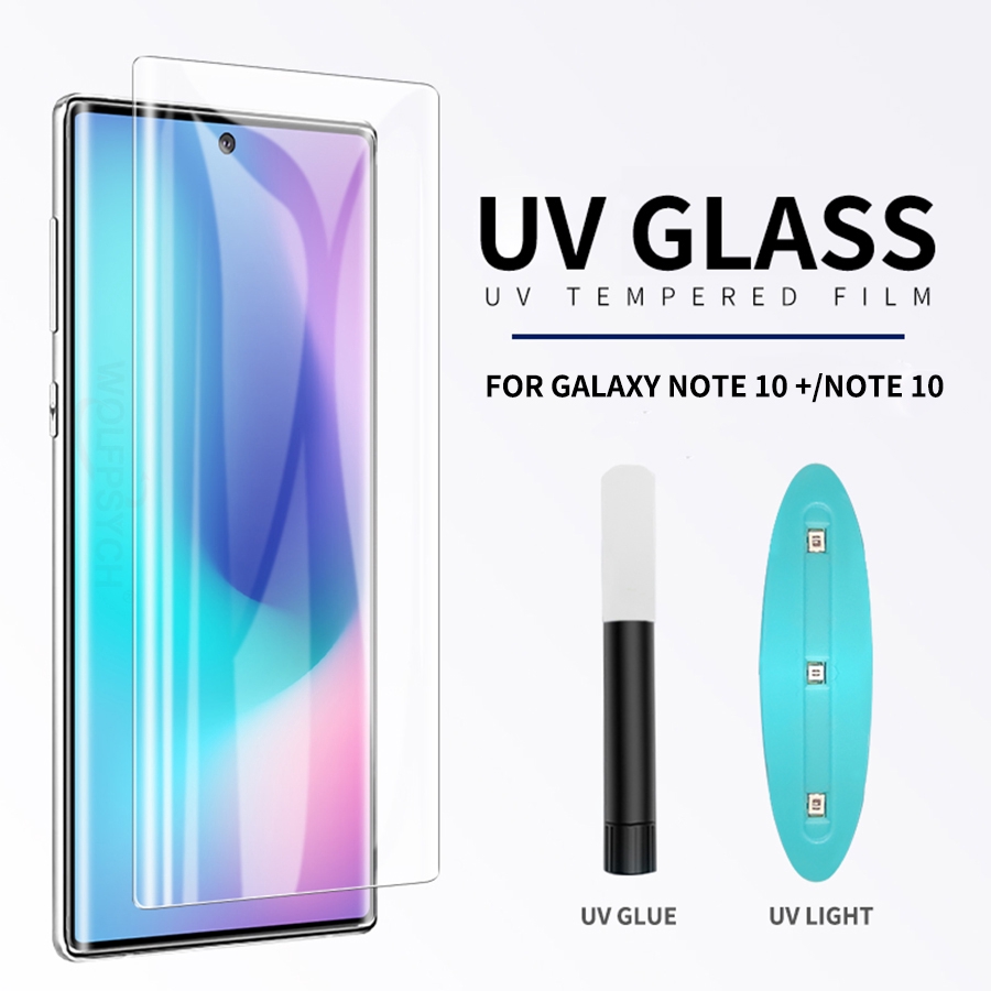 For Samsung Galaxy Note 10 Plus Liquid Screen Protector UV Glue ...