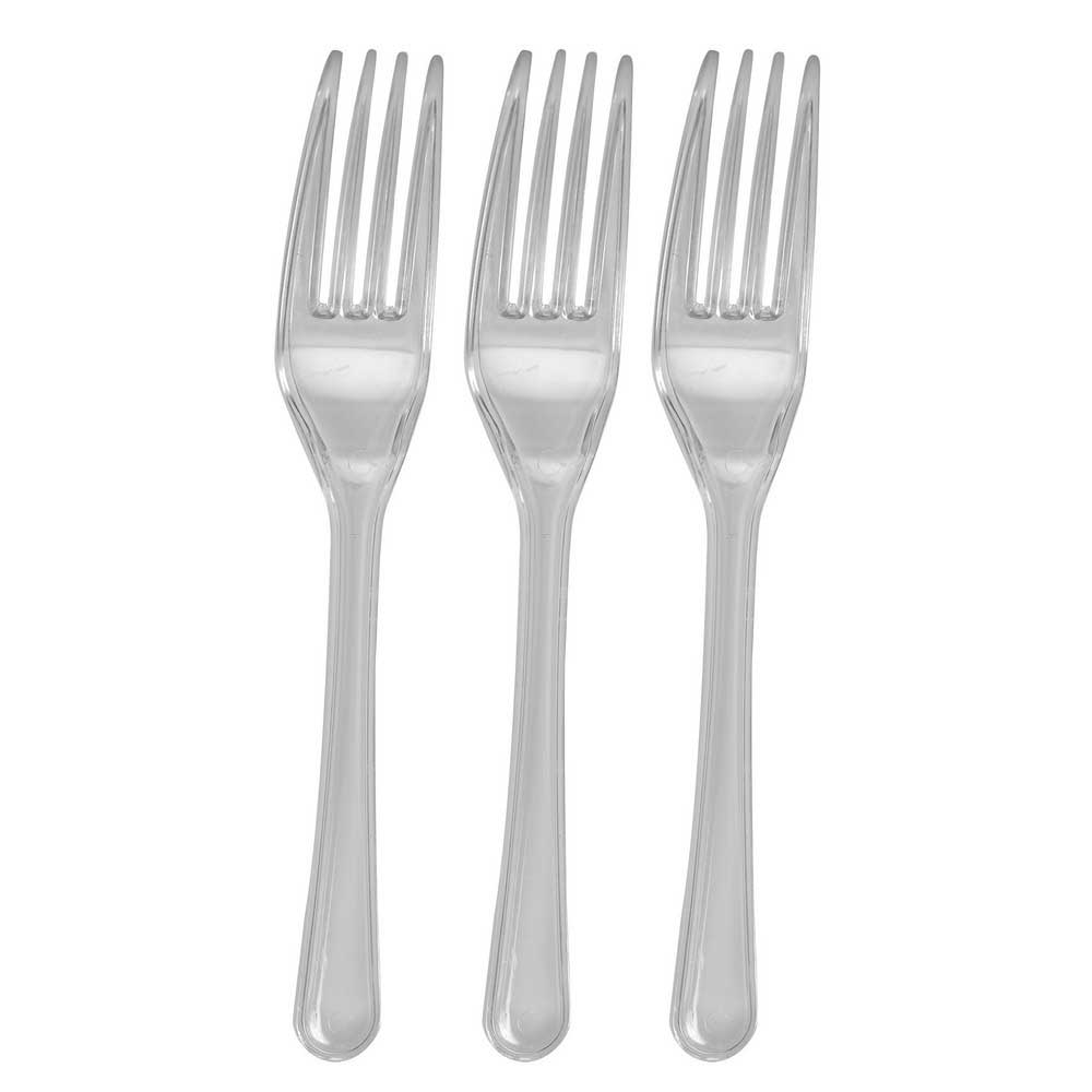 MTRADE Disposable 7" Clear Plastic Forks 50pcs/pack | Shopee Singapore