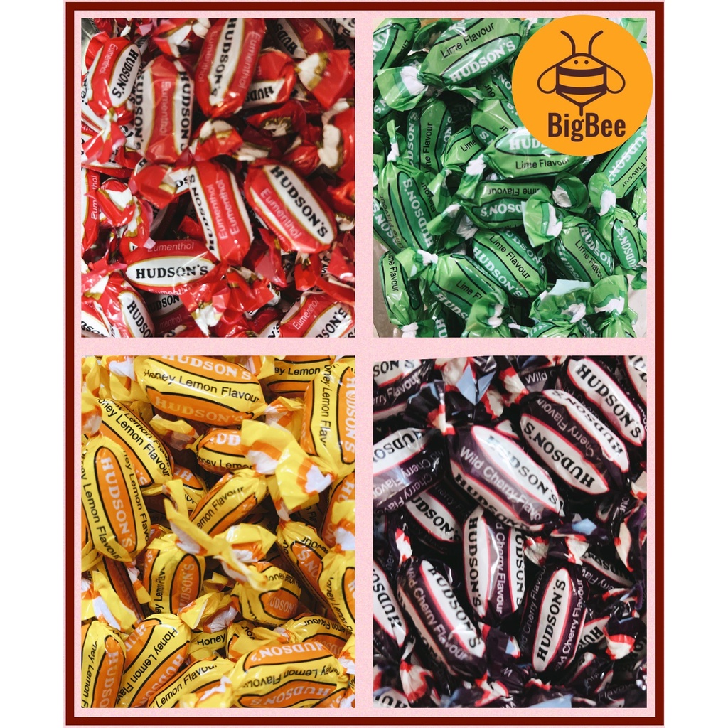 Hudson's Candy Classic / Honey Lemon / Lime / Wild Cherry - 200g x 500g ...