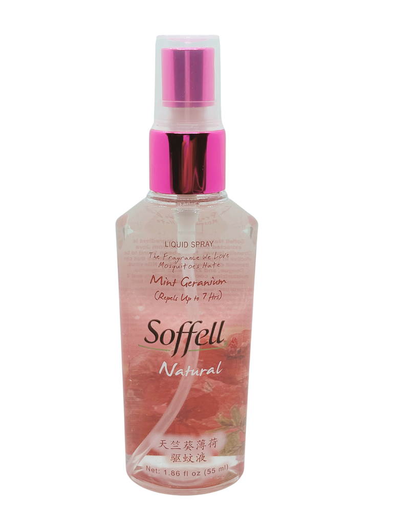 SOFFELL Natural Mint Geranium Mosquito Repellent 55ml | Shopee Singapore