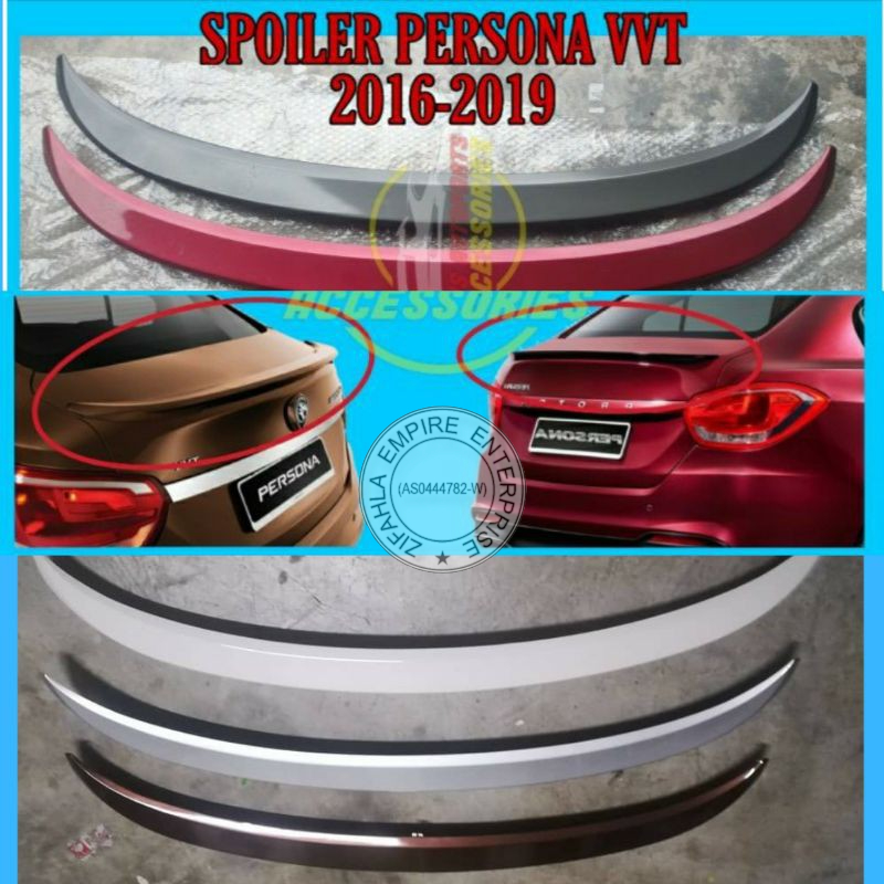 (ORIGINAL)PROTON PERSONA VVT 2016 - 2020 SPOILER ( COLOUR ) | Shopee ...